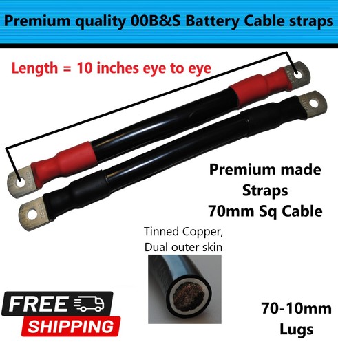 Heavy Duty 12v DC Battery Parallel Connector Lead Dc Wire 00B&S Cable ...