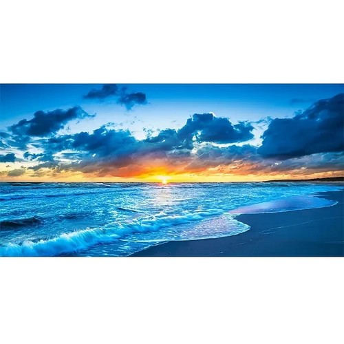 5D Diamond Painting Ocean Sunset on Beach | eBay