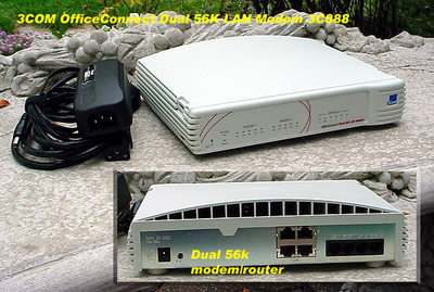 3COM Office Connect Dual 56k LAN Modem 3c888 | eBay