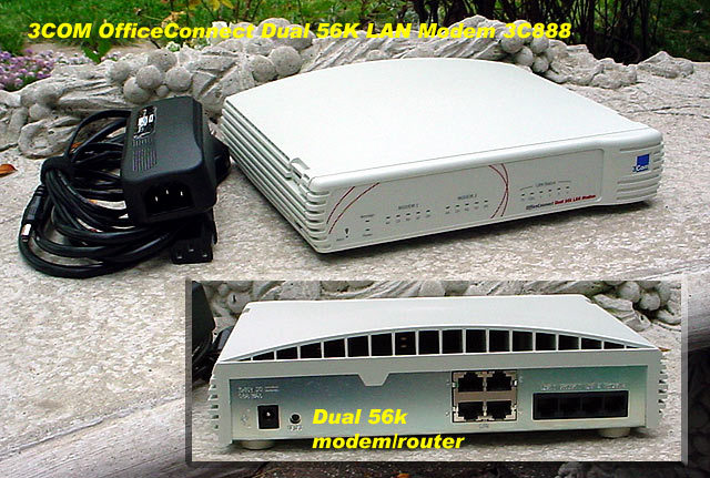 3COM Office Connect Dual 56k LAN Modem 3c888 | eBay