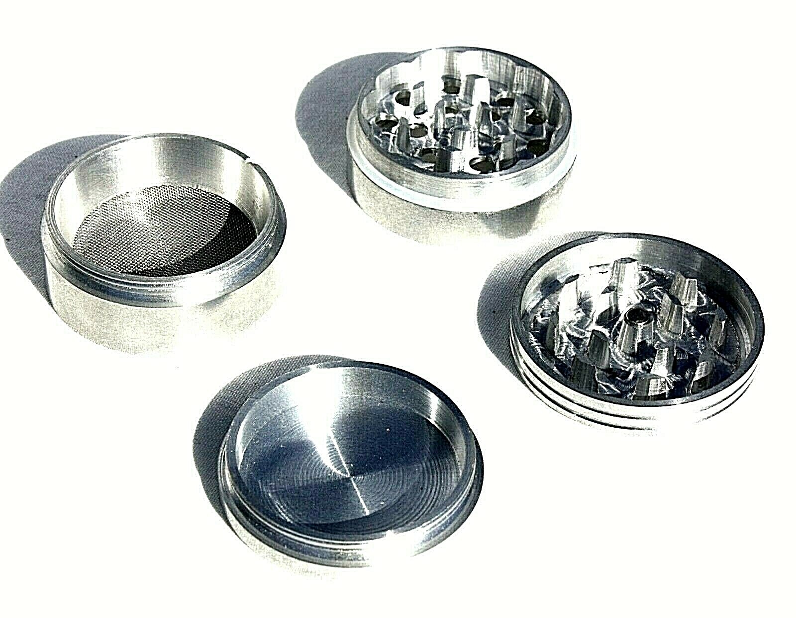 4-PIECE ALUMINUM GRINDER - 63mm HERB SPICE GRINDER CRUSHER 1 3 6 12 48 PC AMG006 | eBay
