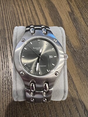 Kenneth Cole Stainless Steel Watch W/ Grey Face. Without Box Battery ...