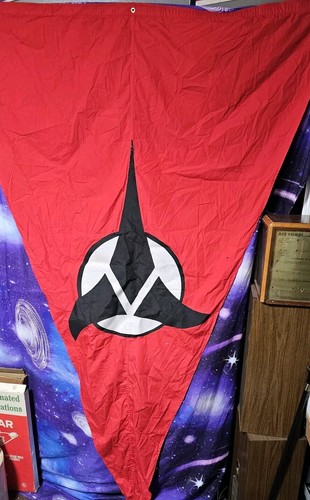 Star Trek Inspired Klingon Flag Homemade 57" X 88" Cosplay Conventions ...