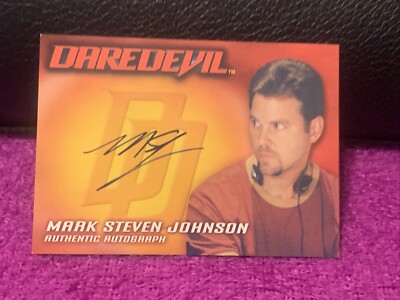 MARK STEVEN JOHNSON AUTOGRAPH DAREDEVIL 2002 TOPPS MARVEL DIRECTOR ...