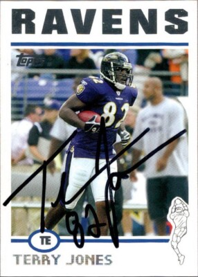 2004 Topps TERRY JONES #212 RAVENS AUTOGRAPH MINT FO8641 | eBay