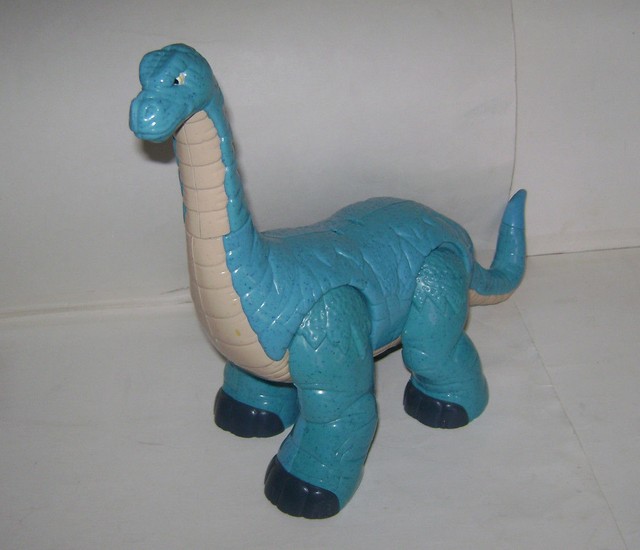 Fisher- Imaginext 2010 Blue Apatosaurus Dinosaur for sale online | eBay