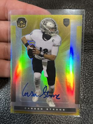 2021 Super Glow #18 Carson Strong Gold 1st Auto | eBay