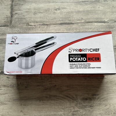 Prioritychef Large 15oz Potato Ricer Heavy Duty Stainless Steel Potato ...