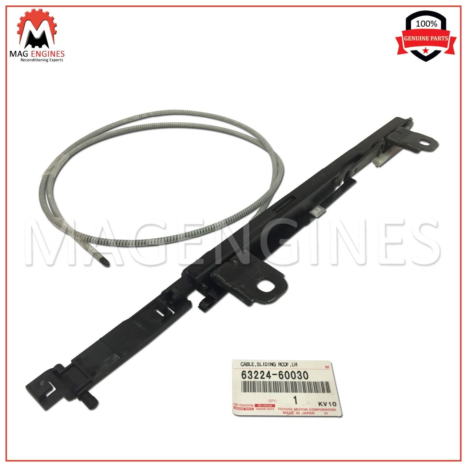 63224-60030 GENUINE OEM CABLE, SLIDING ROOF DRIVE, LH LEXUS LX470 ...