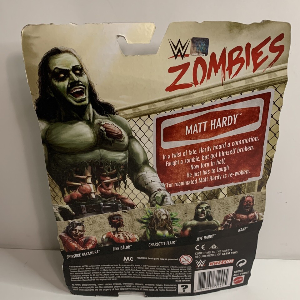 WWE Zombie Matt Hardy Wrestling NEW (2018) Mattel Action Figure | eBay