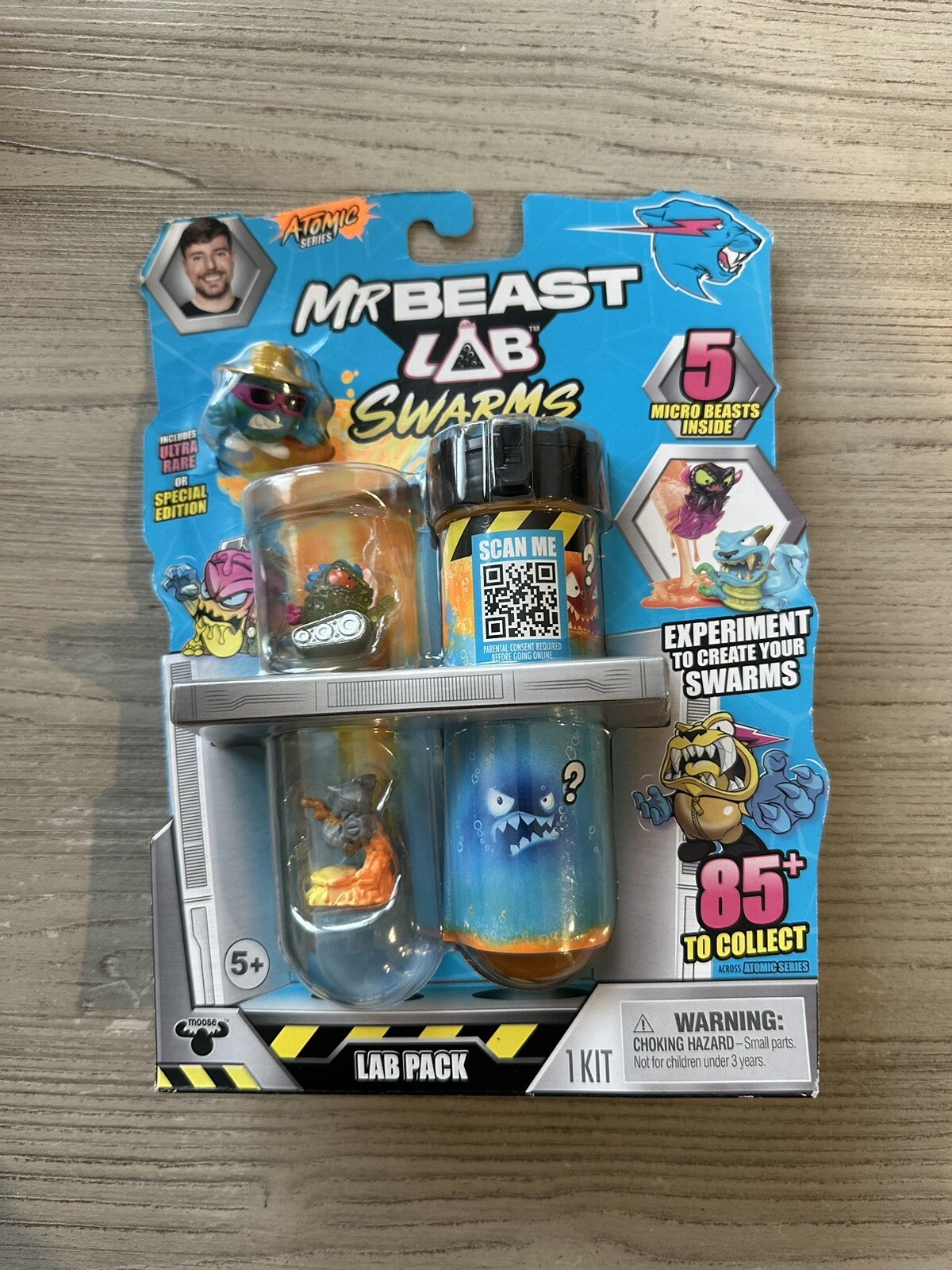 Mr Beast Lab Pack 1 Kit Atomic Series Lab Swarms 5 Micro Beasts Inside ...