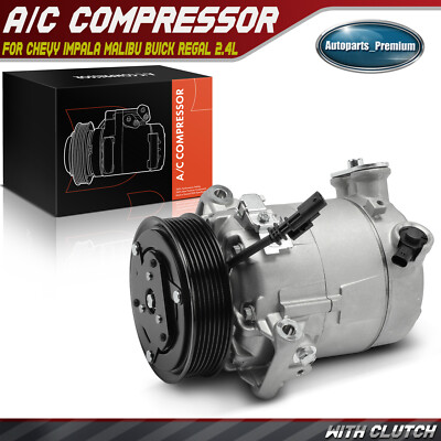 A/C Compressor w/ 7SAEU16C Style for Chevy Malibu 13-14 Impala Buick ...