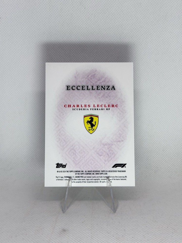 Topps F1 Eccellenza 2024 Charles Leclerc /25 Purple Ferrari Fórmula 1 ...