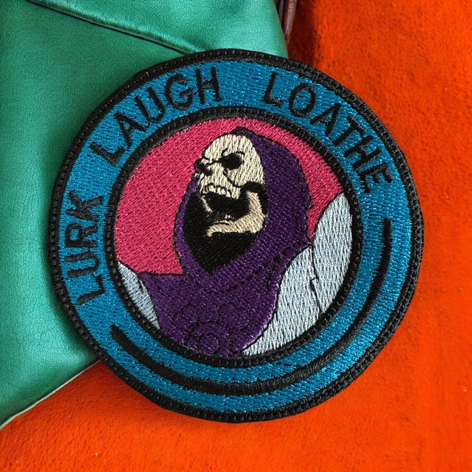 LURK LAUGH LOATHE/ SKELTOR/ HE-MAN American Hook & Loop Morale Patch | eBay