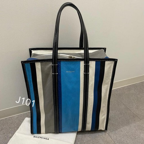 BALENCIAGA Bazaar Shopper Leather Tote Bag Multicolor | eBay