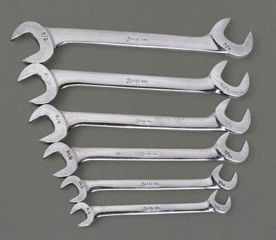 Snap On 6Pc SAE 4 Way Open End Angle Wrench Set 3/8" 3/4" VS | eBay
