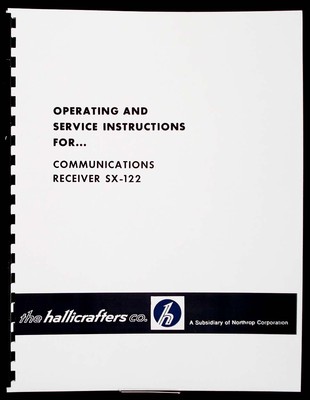 Hallicrafters SX-122 SX122 Communications Receiver Operating Service ...