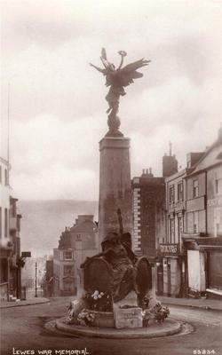 Lewes War Memorial unused RP old pc Photochrom | eBay