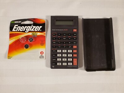 TI BA 35 Business Analyst Calculator Texas Instruments & Extra Battery ...