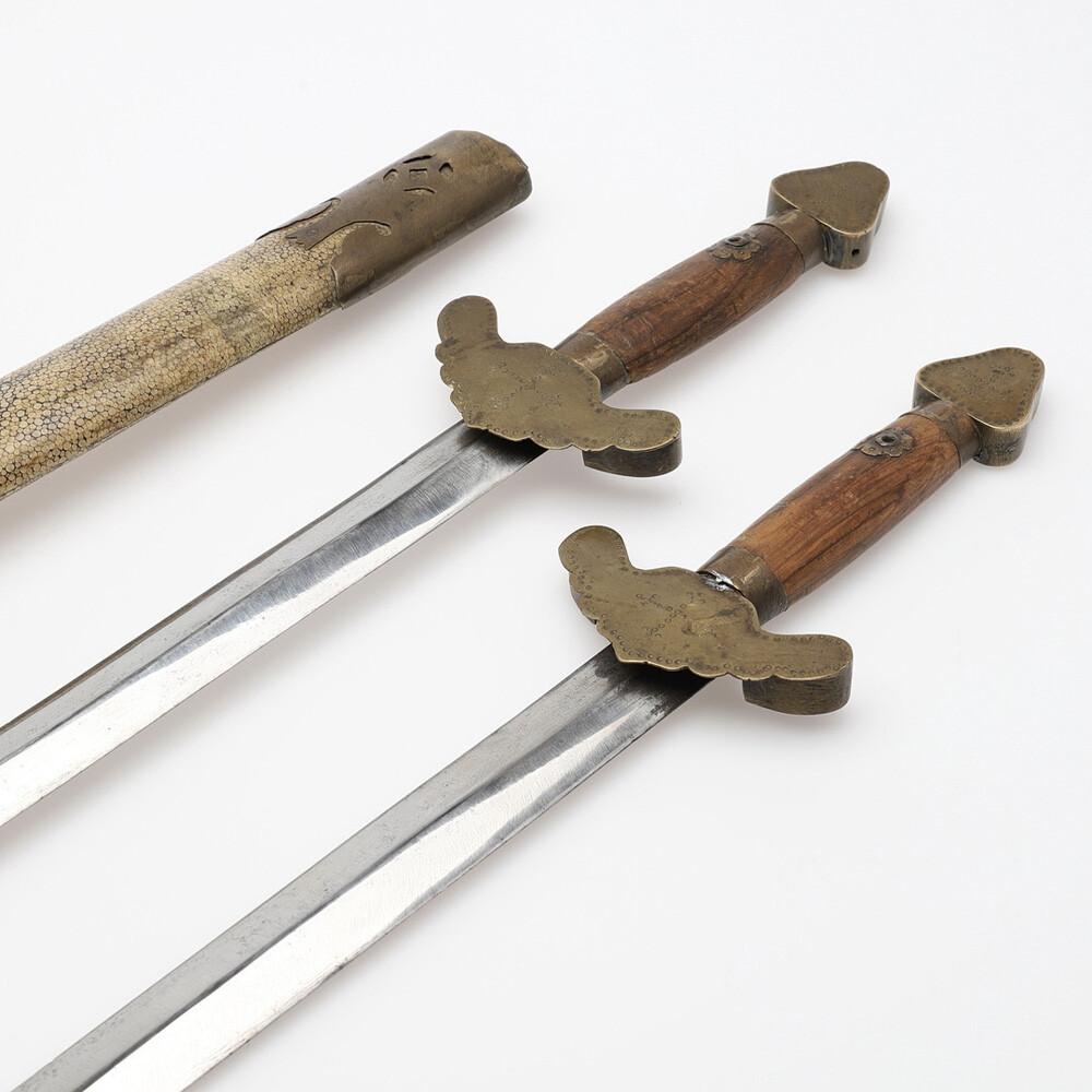 ANTIQUE CHINESE QING DYNASTY JIAN SWORD | eBay