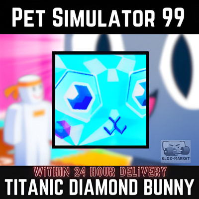 NEW Titanic Diamond Bunny / Pet Simulator 99 / ps99/ Cheapest | eBay UK