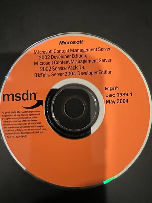 Microsoft Content Management Server /BizTalk Server 2004 No Key | eBay