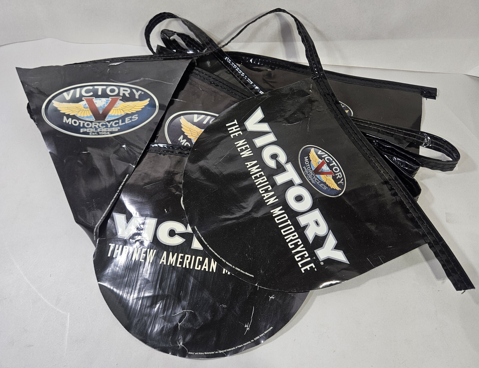 1 Rare VICTORY American Motorcycle Dealer Advertising Flag Pennant ...