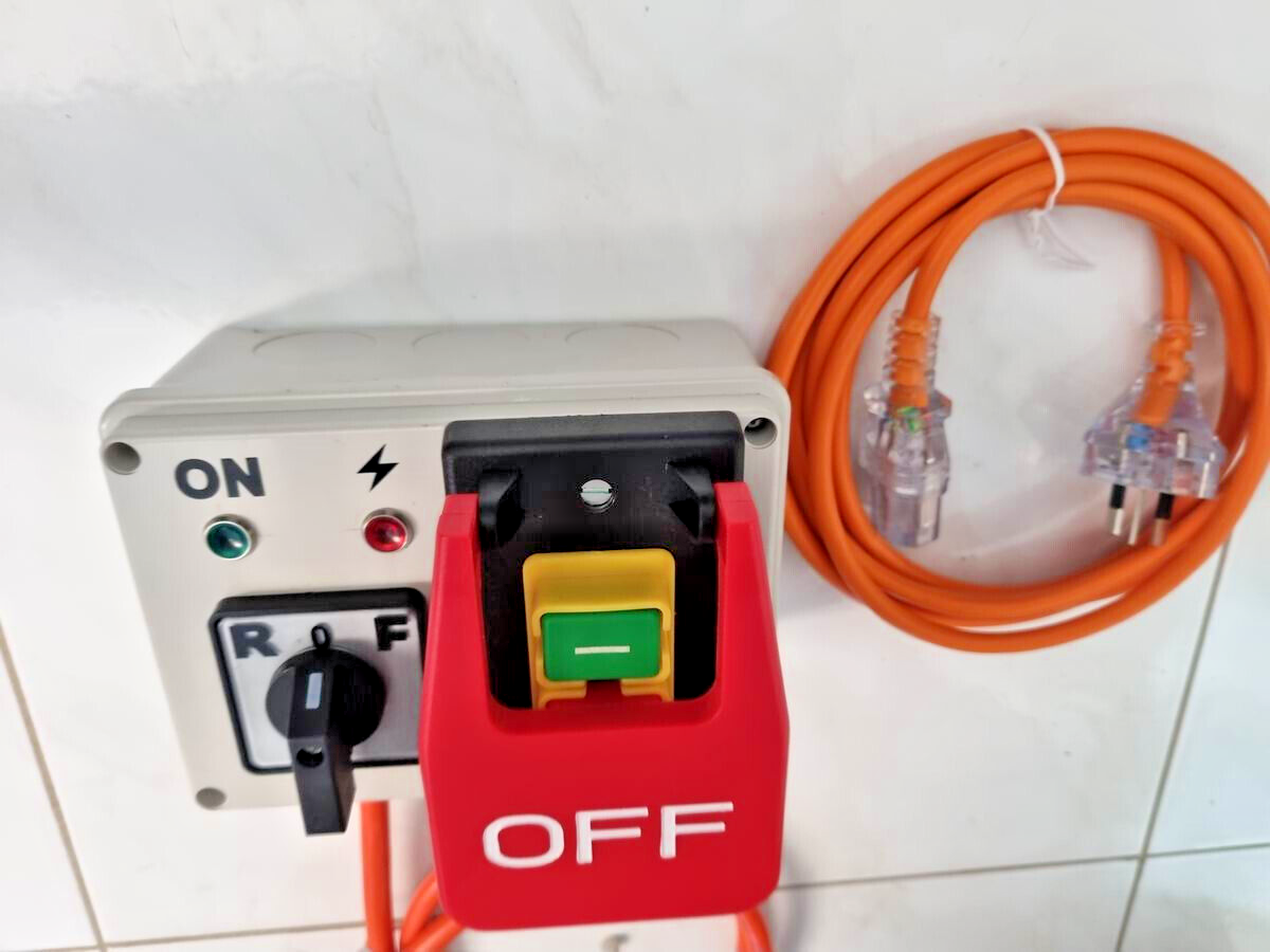 Lathe Emergency Stop & Forward Reverse control box 4AC Motor Myford ...