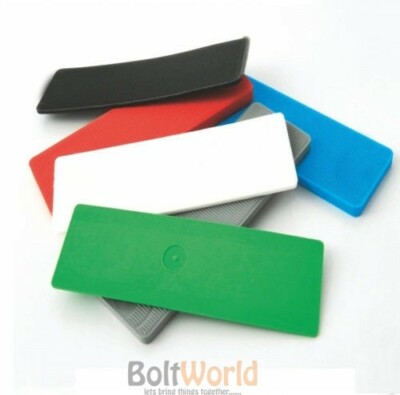 120 x PLASTIC WINDOW GLASS GLAZING PACKERS SPACERS Mix 1mm to 6mm ...