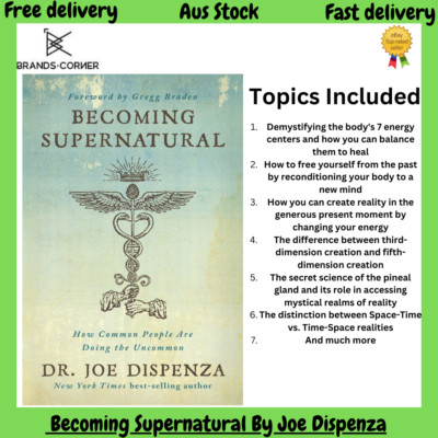 BRAND NEW Becoming Supernatural By Joe Dispenza Paperback Book FREE ...