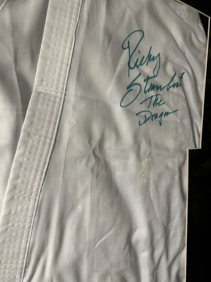 WWE WWF AEW TNA Wrestling Signed Framed Ricky Dragon Steamboat Karate ...