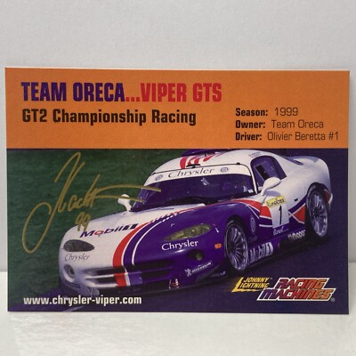CARD ONLY: Johnny Lightning Trading Card Team Oreca Dodge Viper GTS | eBay
