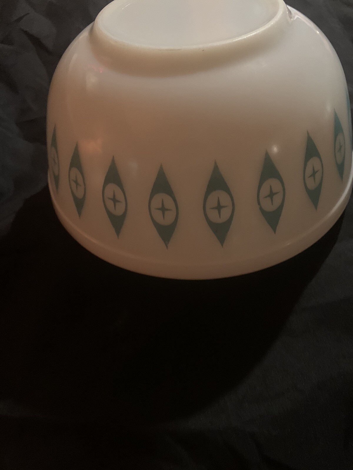 Rare Vintage Pyrex Unmarked Chip Bowl Atomic Eye (403 2 1/2 Quart) | eBay