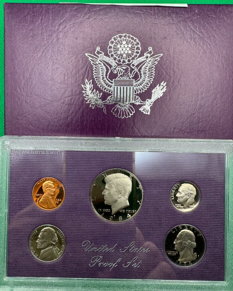1984-S U.S. Clad Proof Set: Complete 5-Coin Set, Original Packaging | eBay
