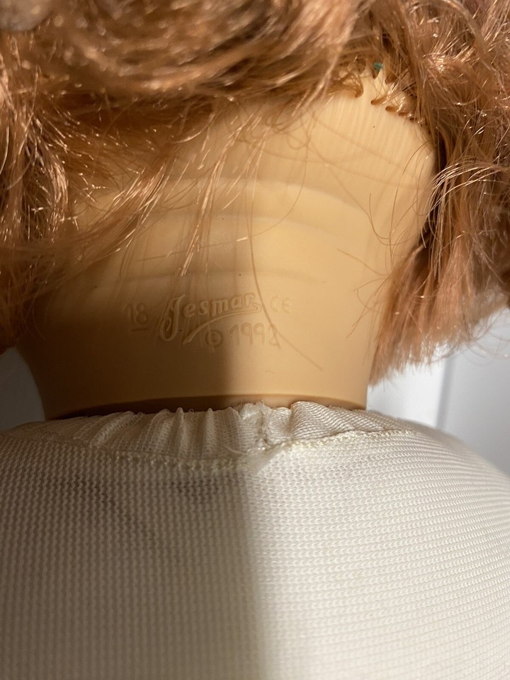 Jesmar Vintage doll 20” clothed pink girl Baby Doll short hair Brown ...