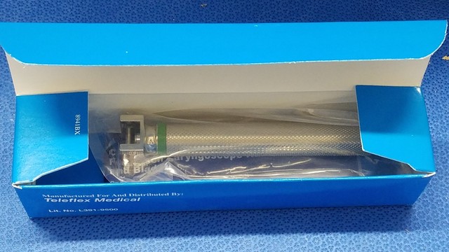 Rusch Green Spec Fiberoptic Laryngoscope Handle Small Ref 004412200 Set ...