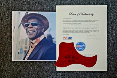 BUDDY GUY 2015 SIGNED AUTOGRAPH GUITAR PICK GUARD WITH PSA/DNA LOA | eBay