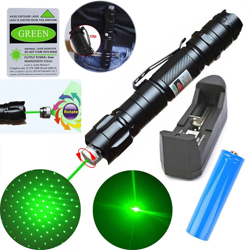 Green Laser Pointer Stars