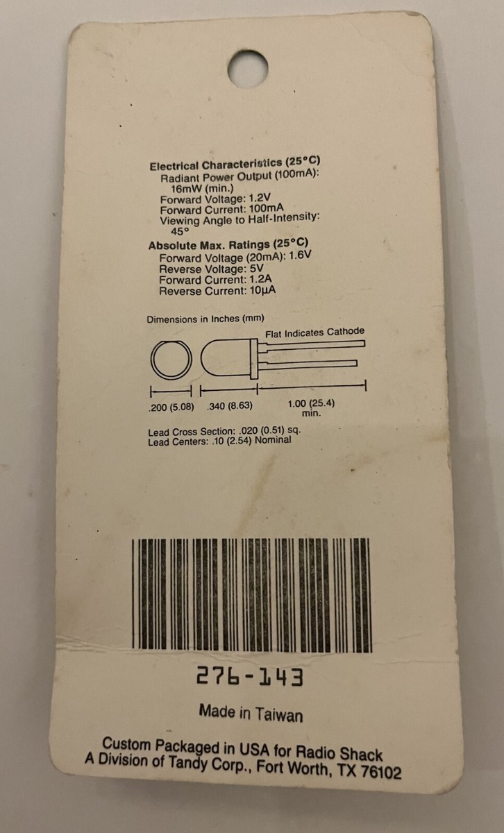 Radio Shack Infrared Led Lights