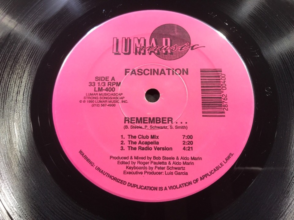 D3-79 FASCINATION Remember .. 12” SINGLE .. LM-400 | eBay