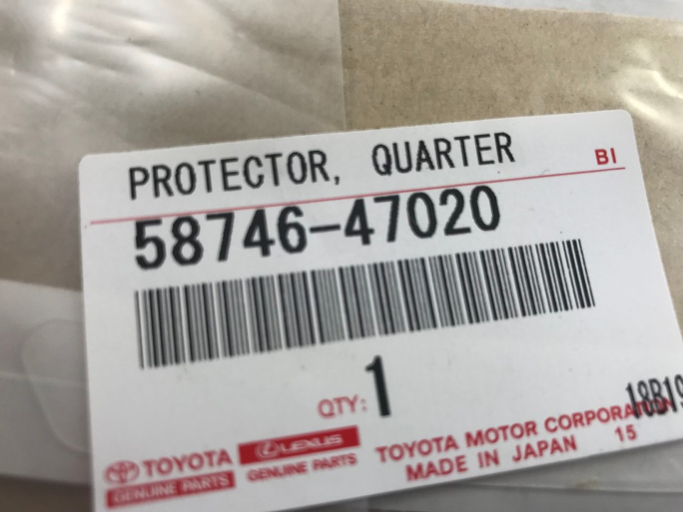Toyota OEM 2010-2015 Prius Quarter Panel Protector Left Driver Side ...