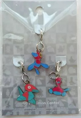 Pokemon Center Original Metal Charm Keychains Polygon Series 1 2 3 Set ...
