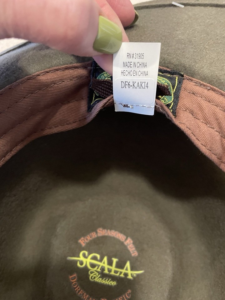 Scala Classico Men's Wool Felt Outback Style Hat, New With Tags, XL ...