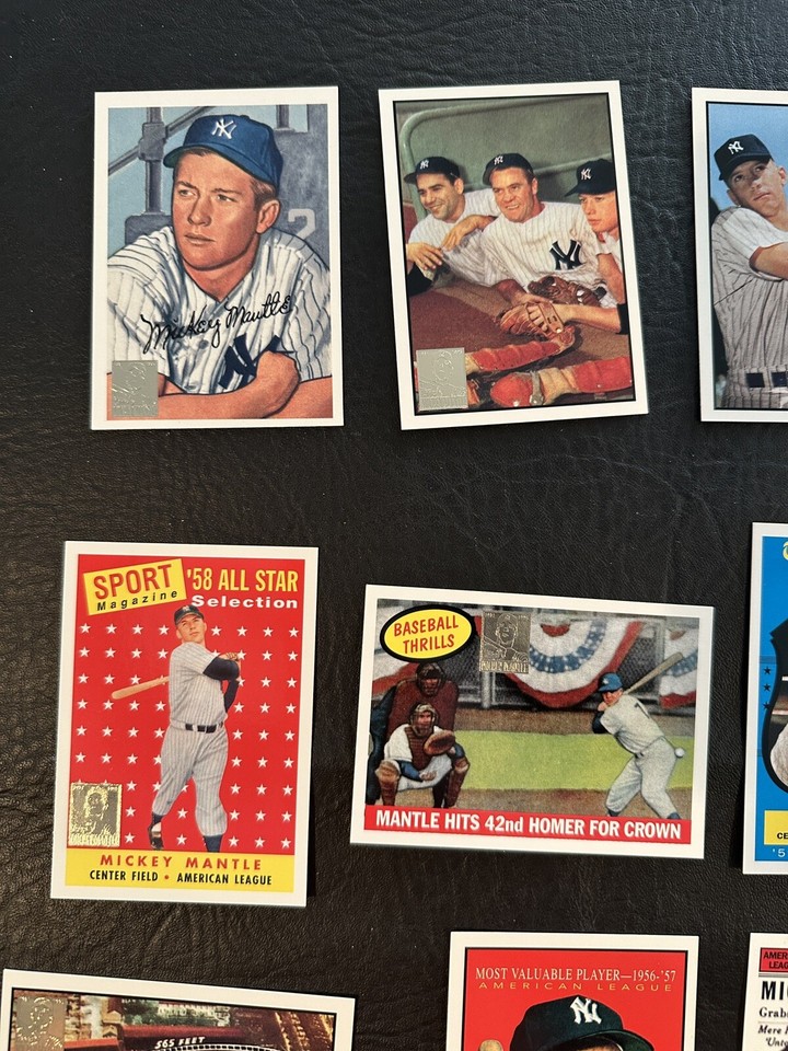 COMPLETE SET 1996 S2 Topps Mickey Mantle Commemorative Reprint Cards ...