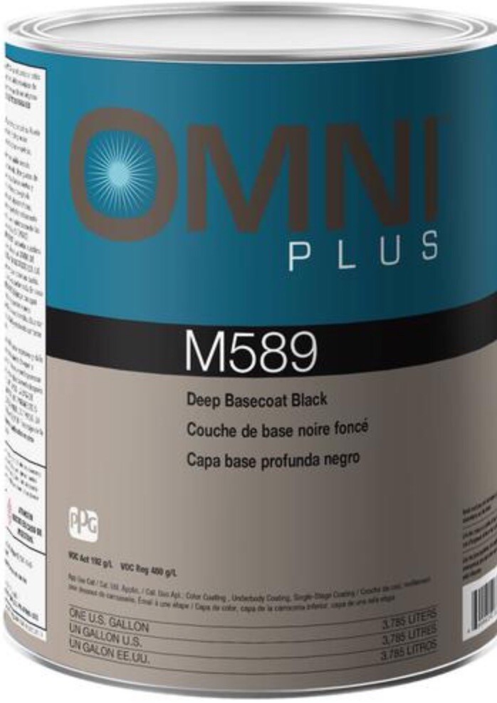 M589 PPG Refinish Omni 1 Gallon Deep Basecoat Black Paint Tint/Toner | eBay