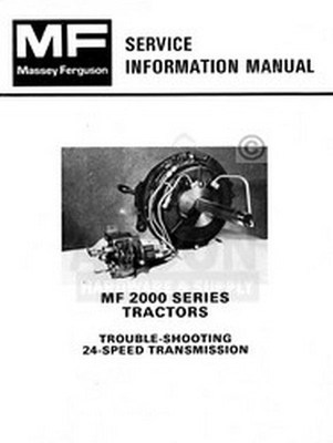Massey Ferguson MF 2000 Transmission 24 Service Manual | eBay