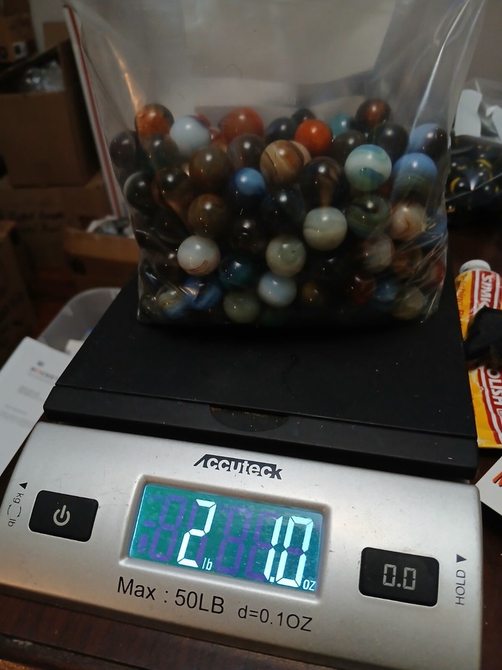 2 Pounds Of 5/8 Inch + or - Jabo Marbles A great Mix At A Great Price | eBay