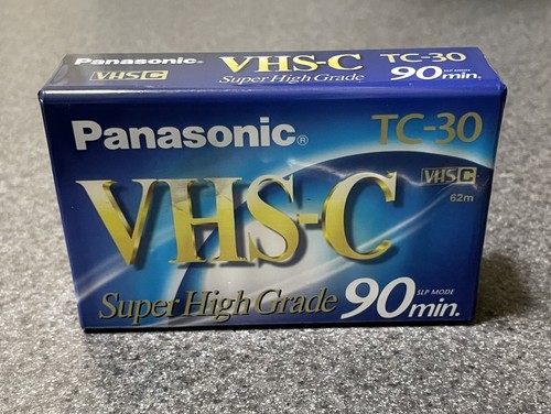 Panasonic TC-30 VHS-C Video Cassette Tape Super High Grade 90 Minute ...