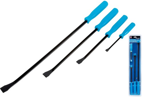 Bluespot 4pc Pry Crow Lever Bar Set Wrecking Puller Tool 200 300 450 ...