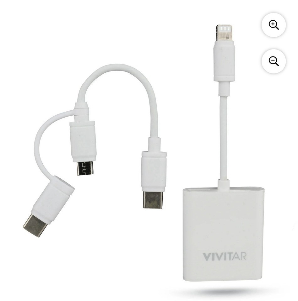 Vivitar Mobile SD and MicroSD Universal Card Reader White MOV4016 ...